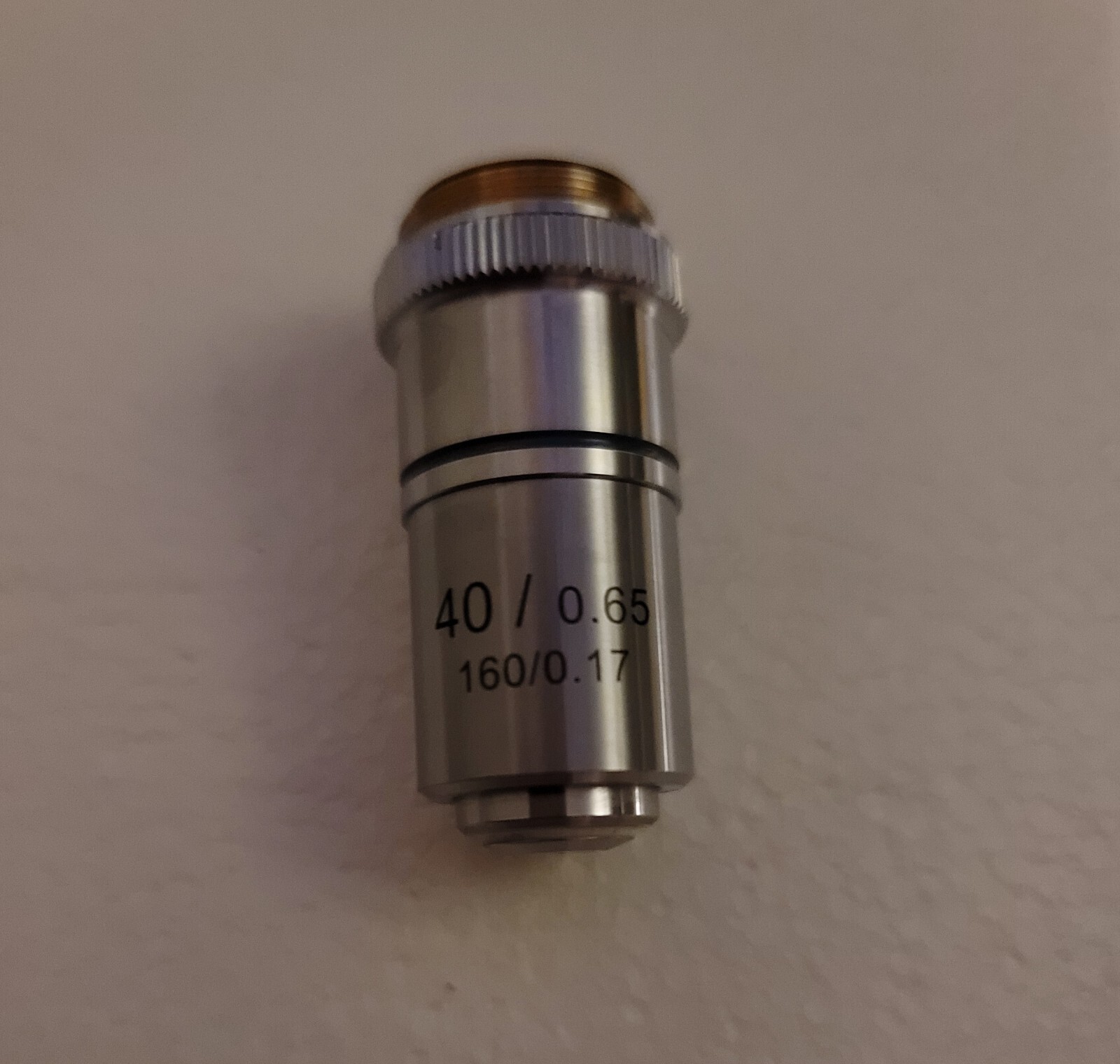 AMSCOPE 40X 40/0.65 160/0.17 MICROSCOPE OBJECTIVE *TESTED* | eBay