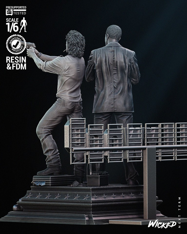 Riggs & Roger Leathal Weapon resin Sculpture Bust Model Kit Unpainted ...