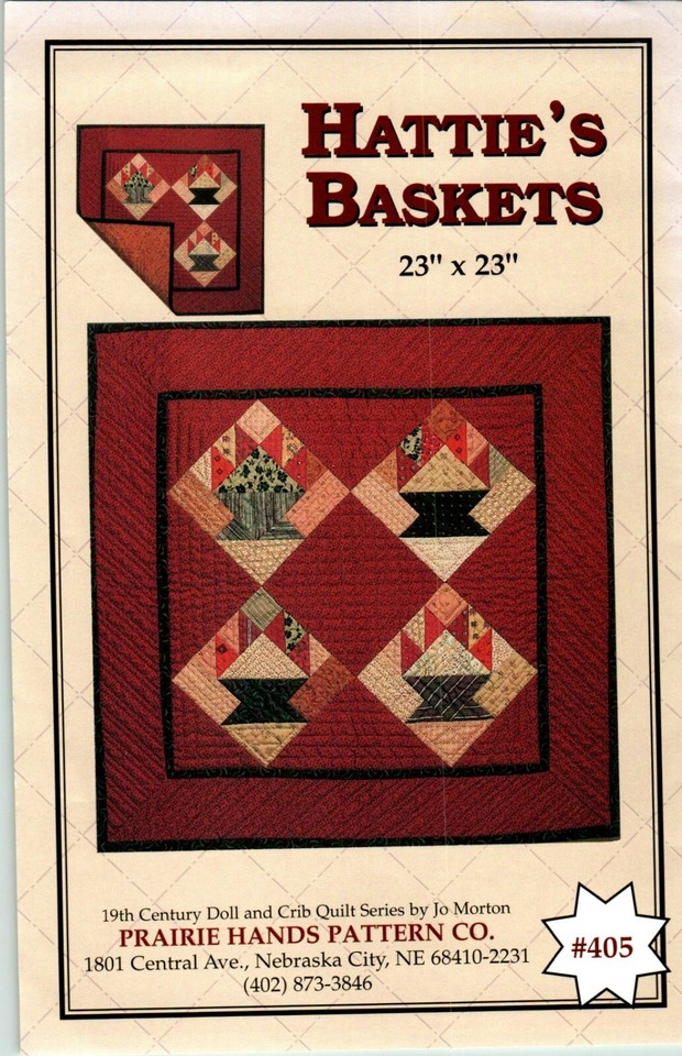 Hattie's Baskets Wall Quilt Pattern Primitive Folk Art Scrap Quilt | eBay