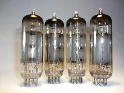 4pcs. 6P14P / 6П14П ~ EL84, N709, 6BQ5 Output pentode SWGP. SAME DATE ...