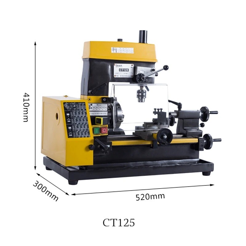 CT125 Mini Lathe Drilling and Milling Machine Mini Lathe Clock Watch ...