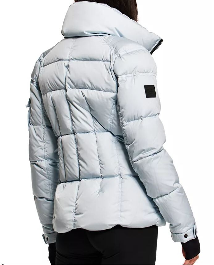$475 Sam. Freestyle Down Nylon Puffer Jacket Color GLACIER BLUE Size S ...