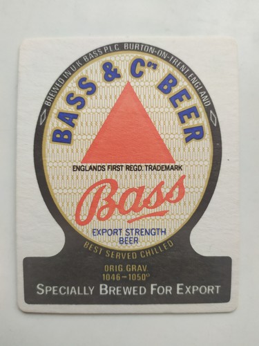 Bass Export Strength Beer Mat Coaster | eBay UK