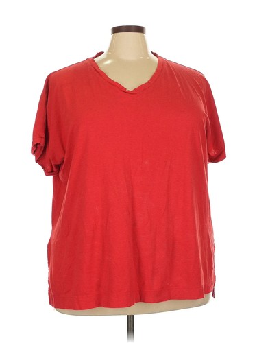 Woman Within Women Red Short Sleeve T-Shirt 22 Plus | eBay