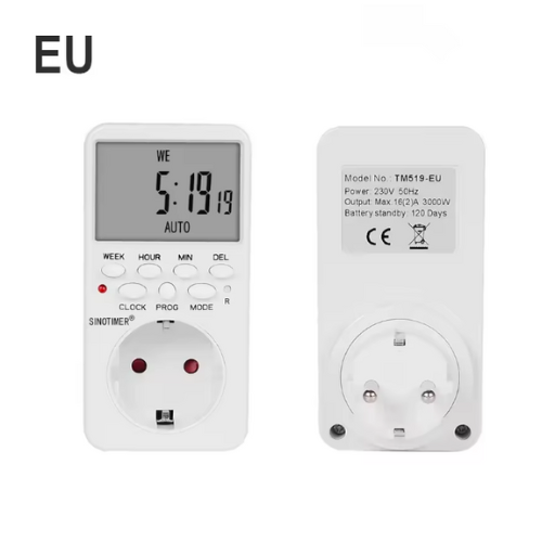 Plug Outlet Electronic LCD Digital Socket Timer Programmable Timer Switch 220V A | eBay