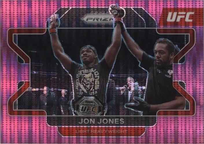 2022 Panini Prizm UFC - Jon Jones #4 Pink Pulsar Prizm /42 for sale ...