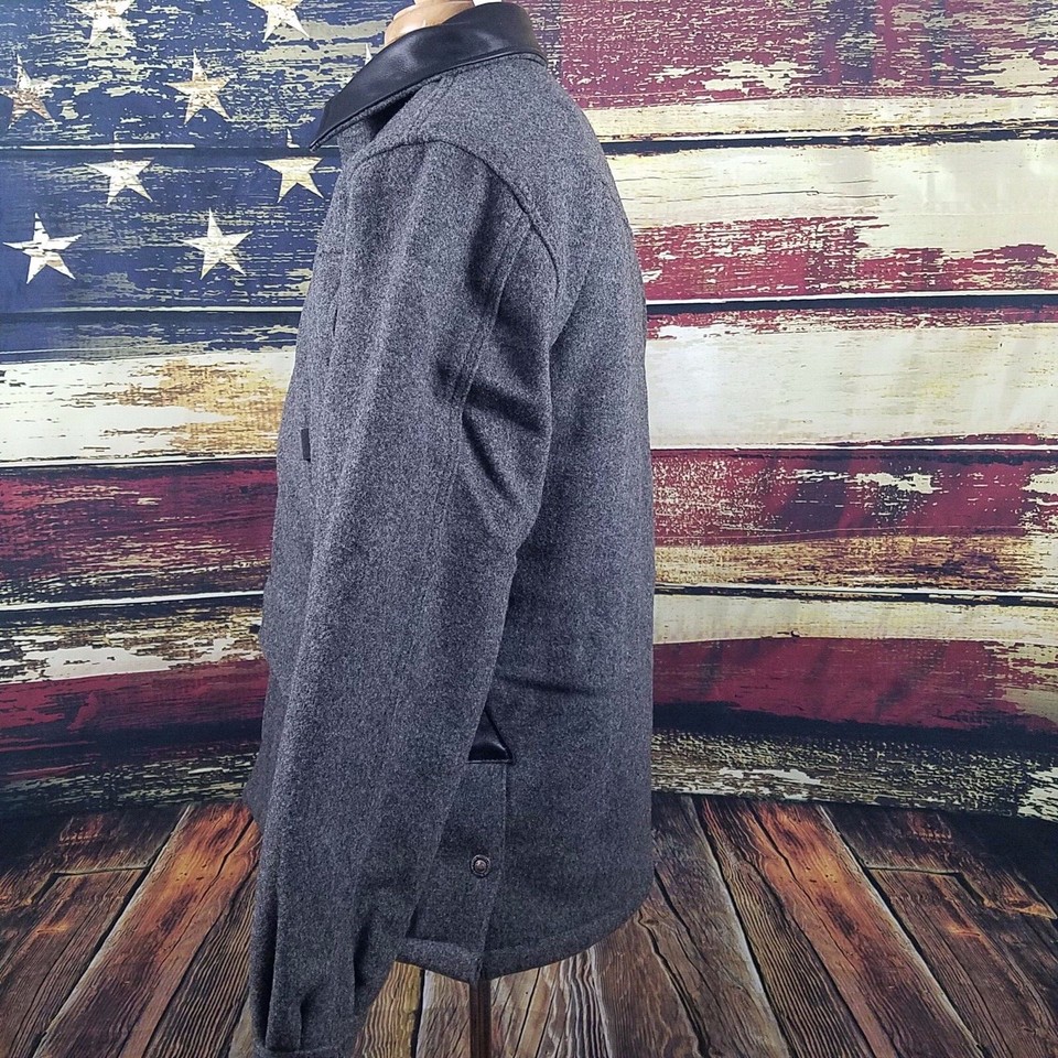 Wyoming Traders Mens 100% Wool Cowboy Western Insulated Ranch Oversized ...