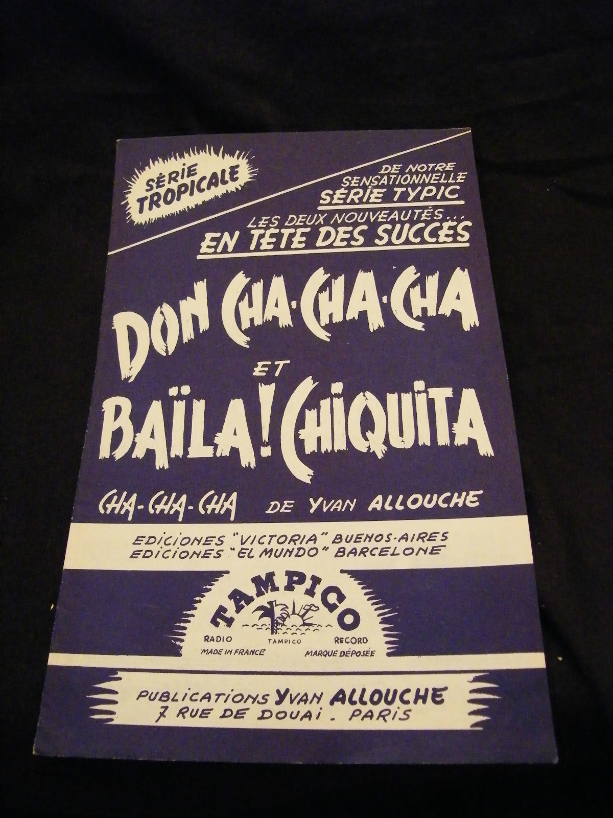 " Partition Don Cha Baila! Chiquita Yvan Allouche Music Sheet " | eBay