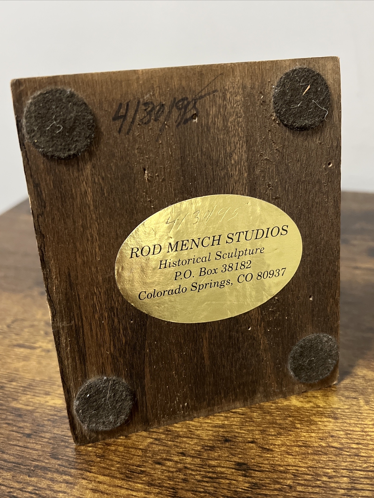 Rod Mench Studios “DUST STORM” Historical Sculpture ~ 10” Western ...