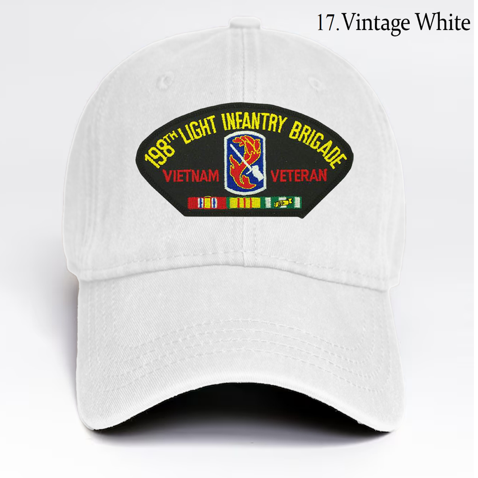 Embroidered Hat 198th Light Infantry Brigade Vietnam Veteran, Veteran ...