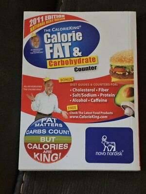 CALORIE KING BOOK - CALORIE FAT & CARB COUNTER + DIABETES GUIDE. | eBay