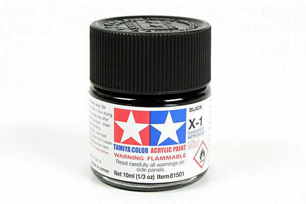 Tamiya Mini Acrylic Paint Black - 81501 for sale online | eBay