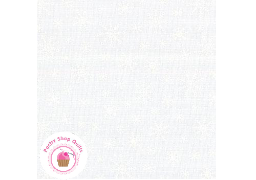 Moda Basic WHISPER MUSLIN MATES 9929 11 Snowflakes White on Ivory Quilt ...