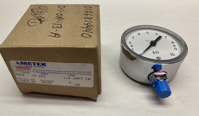 Ametek,P508 10-05-00,Pressure Gauge 10 PSI Max | eBay