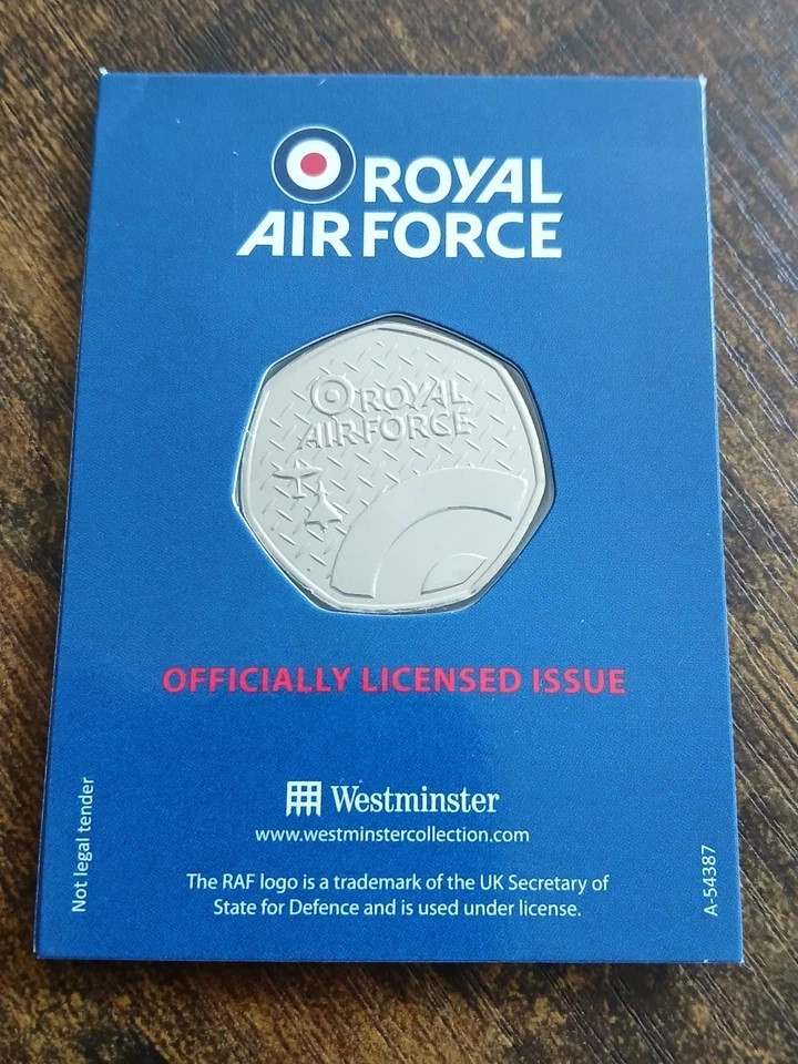 RAF Royal Air Force 50p Shaped Coins Westminster - CHOOSE YOUR COIN ...