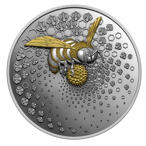 2023 Liberia Entoma Bee 1 oz Silver Ultra High Relief Dark Gilded Coin | eBay