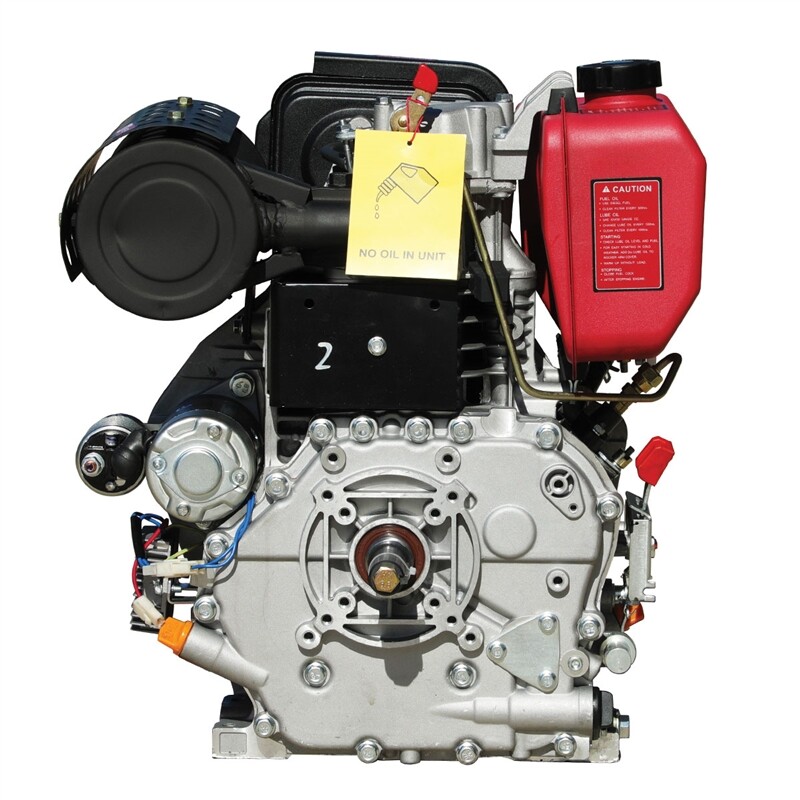 Diesel Engine 10 HP Electric Start 4 Stroke OHV Air Cooled Motor ...