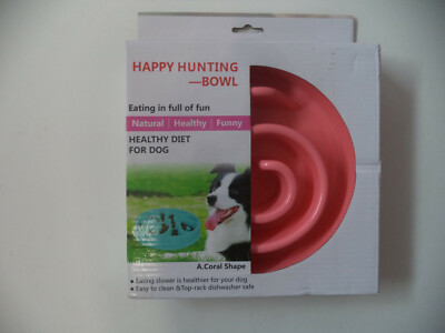 Coral Shaped Happy Hunting Dog Bowl For Healthy Diet For A Dog | eBay