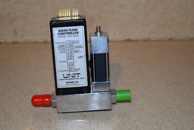 UNIT INSTRUMENTS MASS FLOW CONTROLLER MODEL UFC-1020 500SCCM 30% B2H2 ...