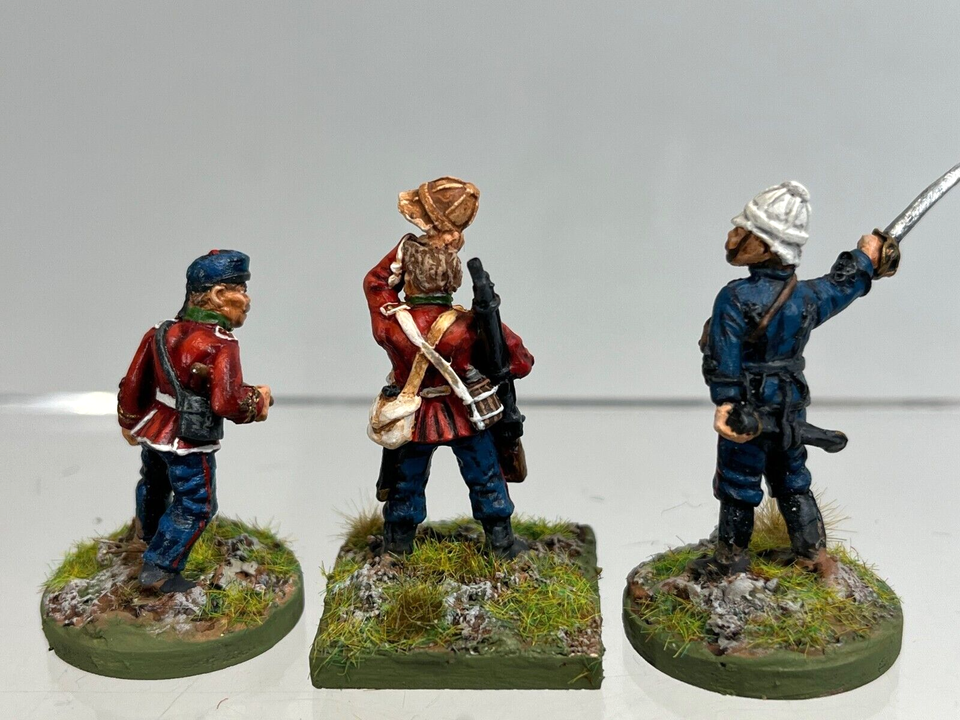 28MM Zulu War PAINTED 24th Regiment of Foot British Infantry Black Tree ...