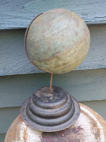 Antique Tin Globe Atlas World Russia Pre 1917 | eBay