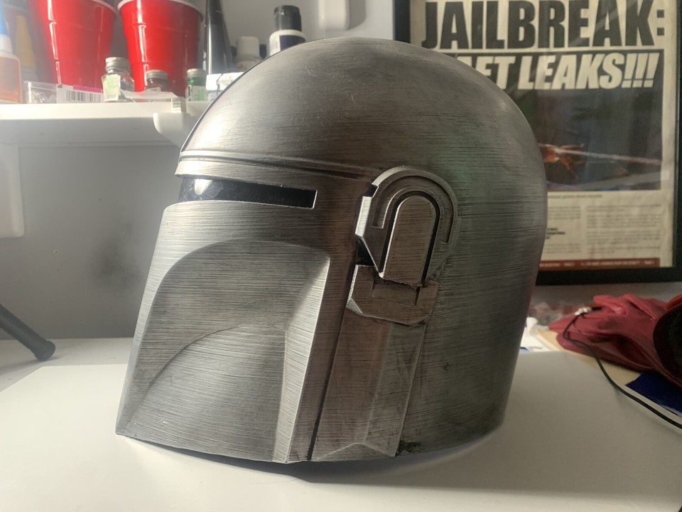 The Mandalorian 3D Printed Helmet (Fully Painted) 22 Inch Head-size | eBay