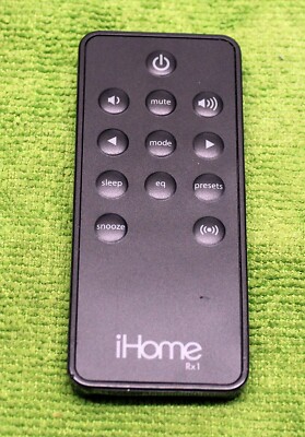 iHOME RX1 REMOTE CONTROL FOR ID83 IP90 IP49 IP87 - IRZ1BK | eBay