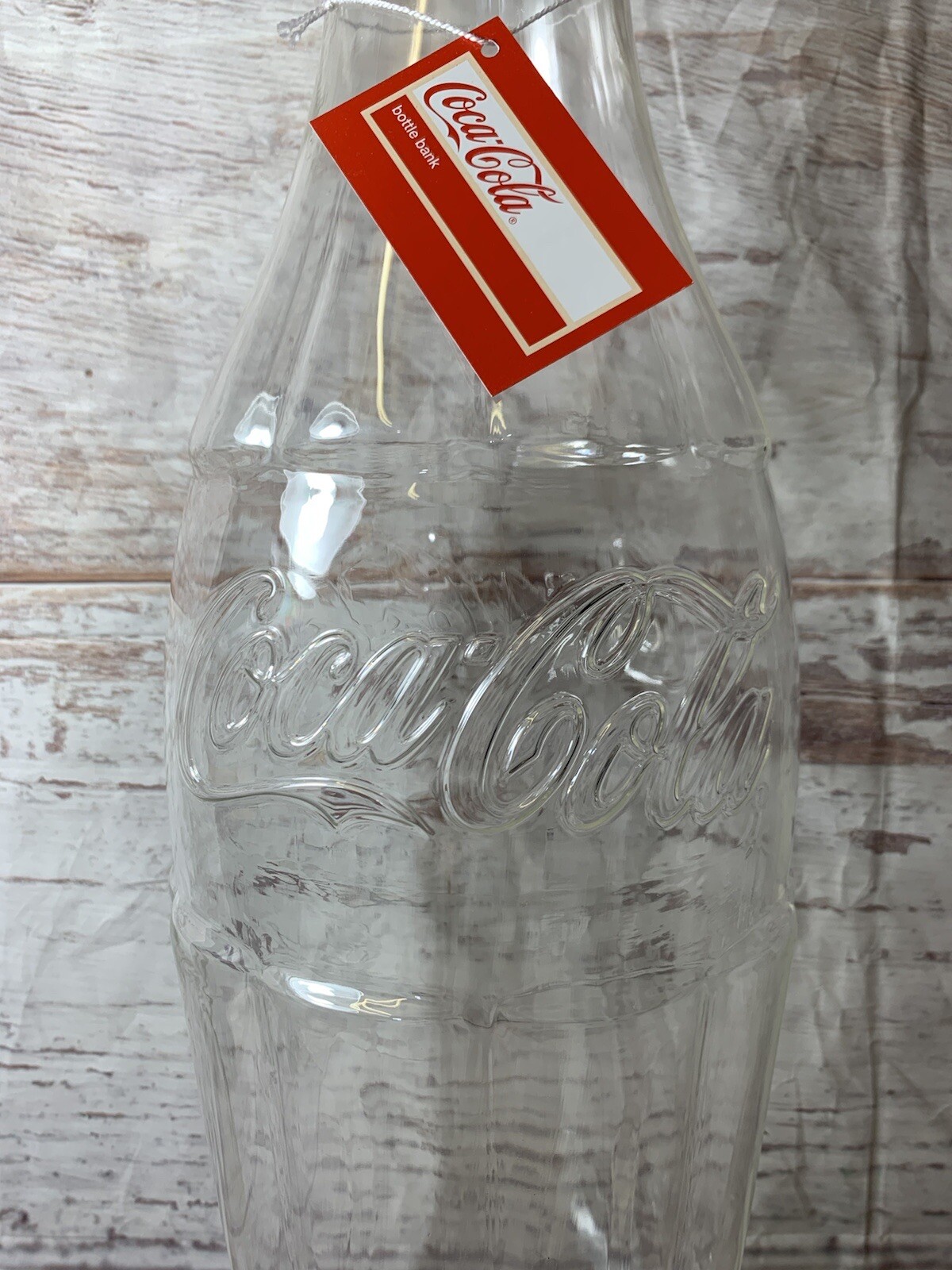 Giant Coca Cola Money Bottle Coins Savings Plastic Box Pot Piggy Bank ...