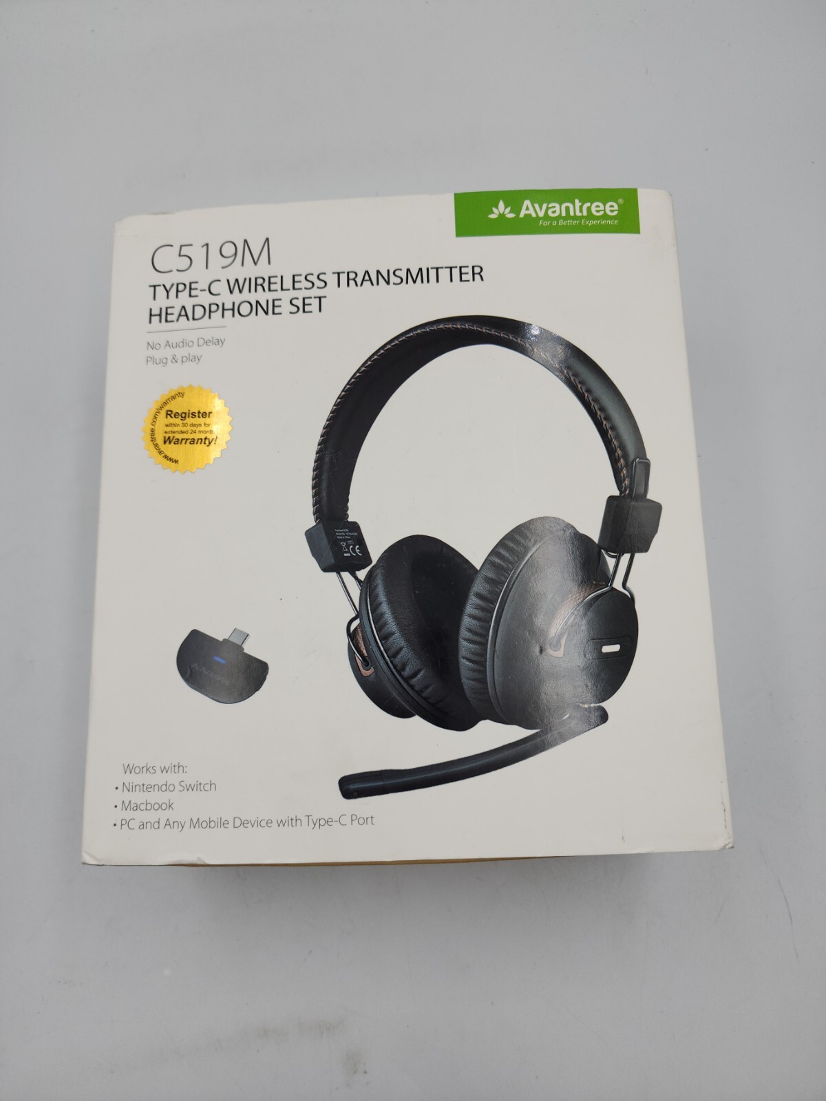 Avantree C519M PNP Noise Cancelling Gaming Headset W/ Microphone -NO ...