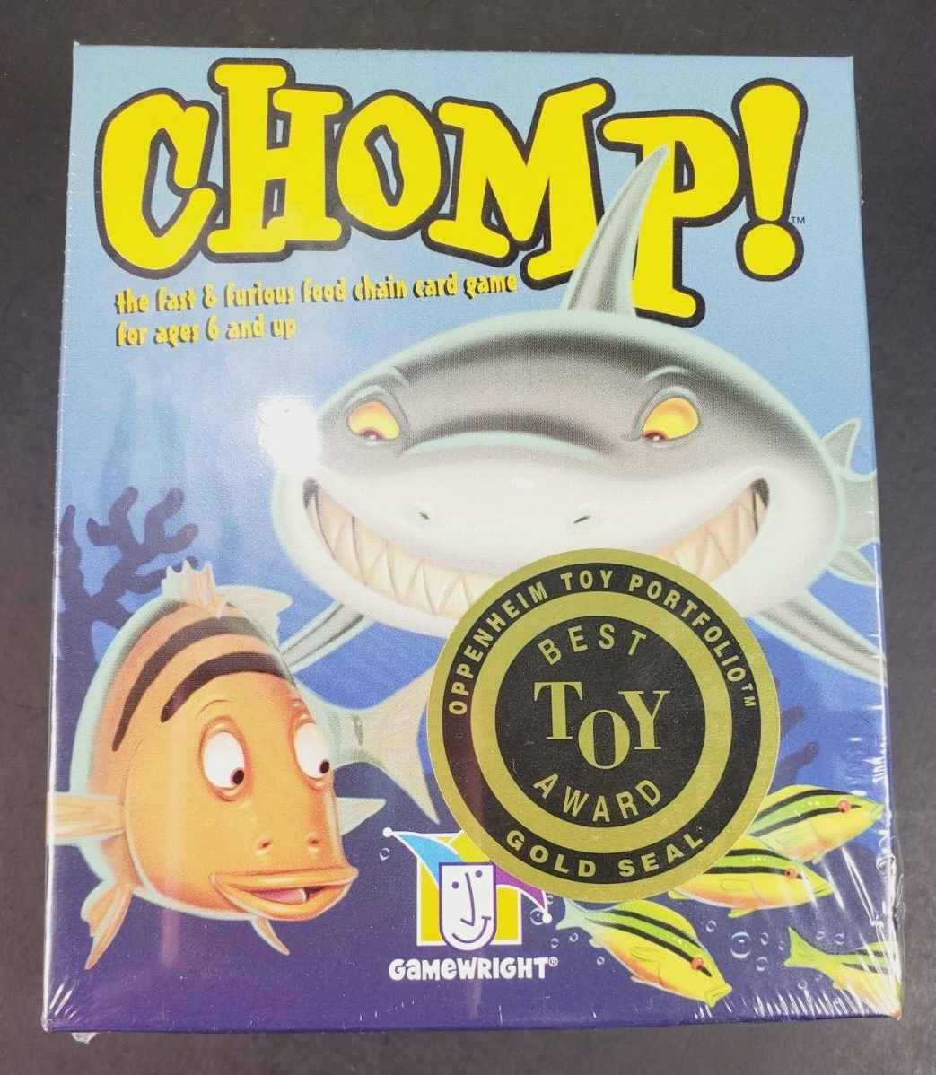TWO Gamewright Cards Games: 1998 Alien Hotshots Complete & 2000 Chomp ...