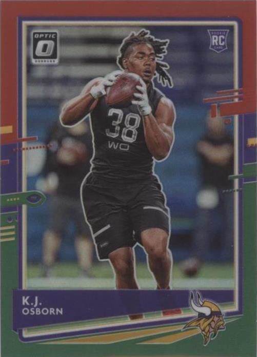 2020 Panini Donruss - Rookie K.J. Osborn #P-252 Optic Preview Red ...