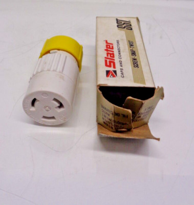 SLATER ELECTRIC MEDALIST L-5-20-C 20 A 125 V LOCKING BLADE CONNECTOR ...