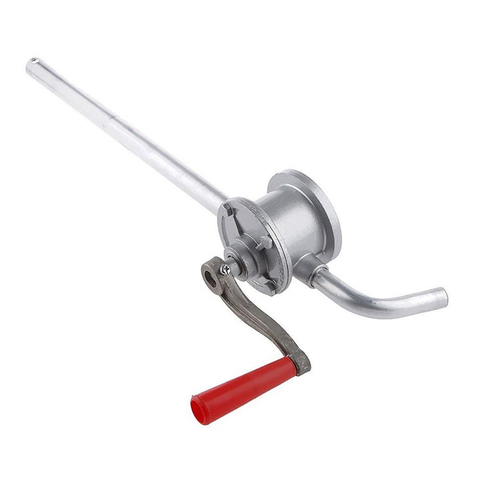 Self Priming Hand Pump Transfer Manual Aluuminium Rotary Drum Tank ...