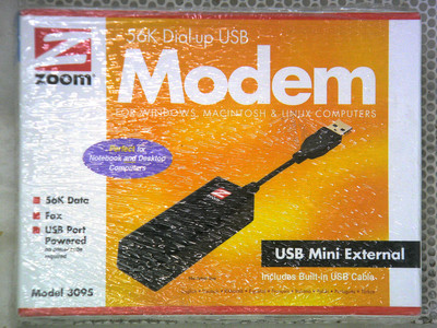 Zoom 3095 Zoom 56K V.92/V.90 Modem (USB Mini External) | eBay