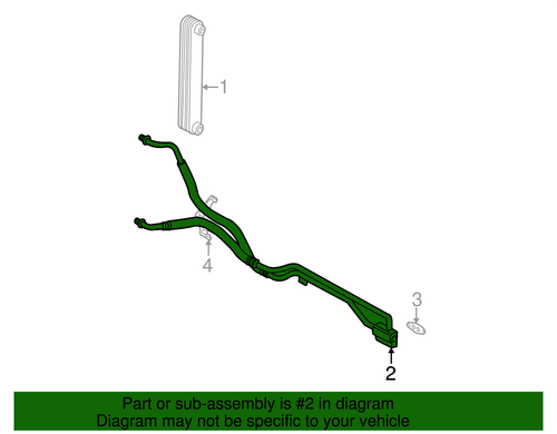 Genuine GM Engine Oil Cooler Hose Assembly 84828848 | eBay