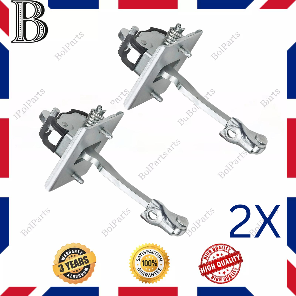 2X Front Door Hinge Stop Check Strap Limitery RL Fits PEUGEOT 5008 3008 ...