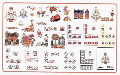 CROSS STITCH SAMPLER #68 Embroidery Card - Bern. Deco, Brother, Baby ...