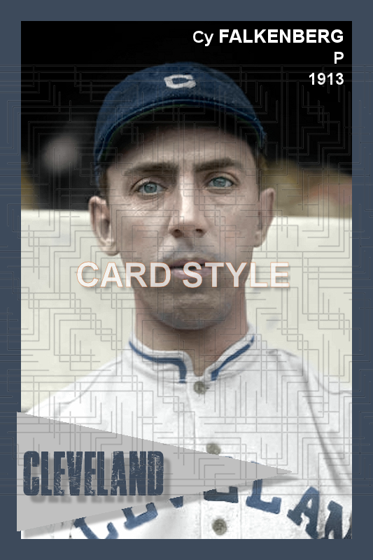 Cy Falkenberg - 1913 Cleveland Naps - choose a style - colorized print ...