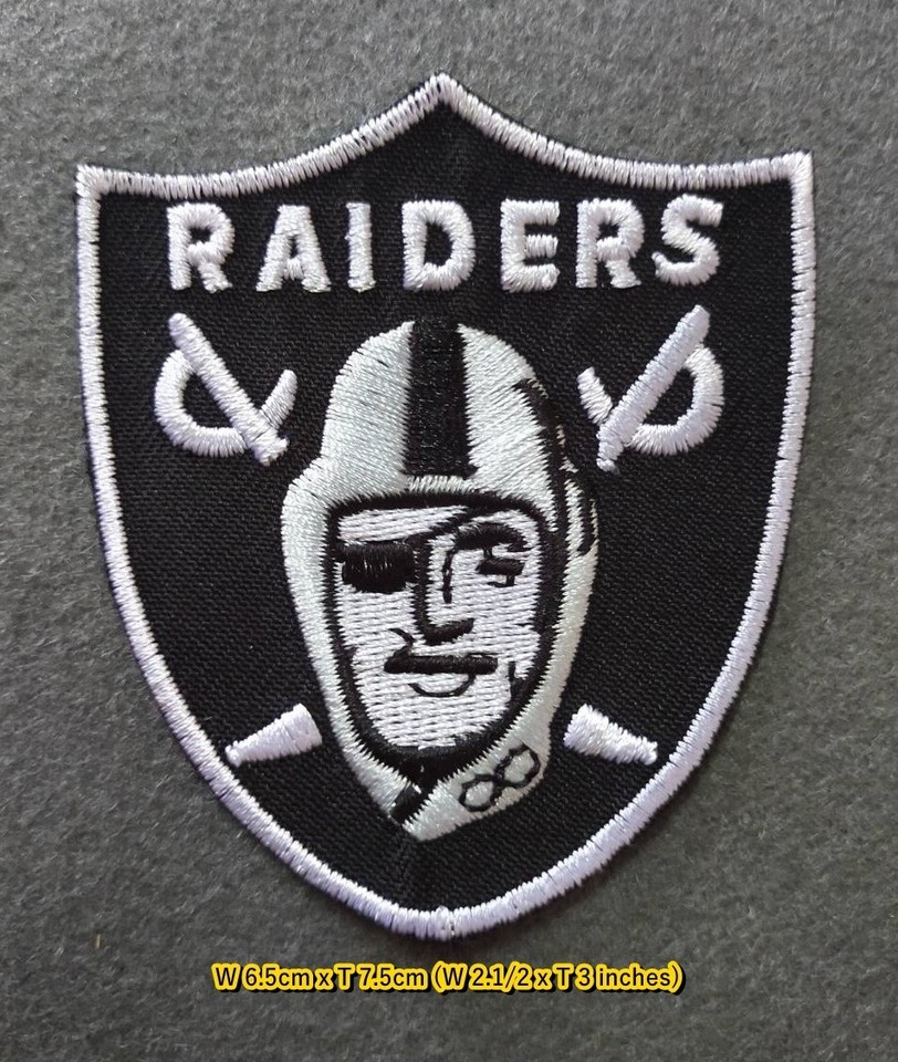 Raiders Football Logo Embroidery Patches ,iron ,sew *TH- USA BY USPS ...