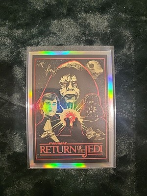 RETURN OF THE JEDI 40th ANNIVERSARY POSTER 2023 Star Wars Galaxy Chrome ...