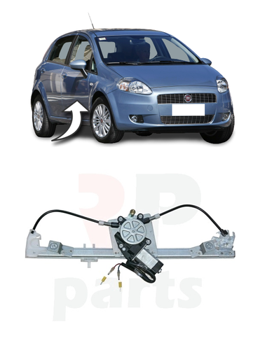 FOR FIAT GRANDE PUNTO 05-12 FRONT WINDOW REGULATOR LIFT WITH MOTOR ...