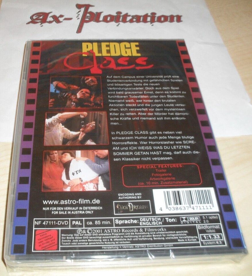 Pledge Class / Slasher DVD (1988 - Pledge Night) NEW Astro | eBay