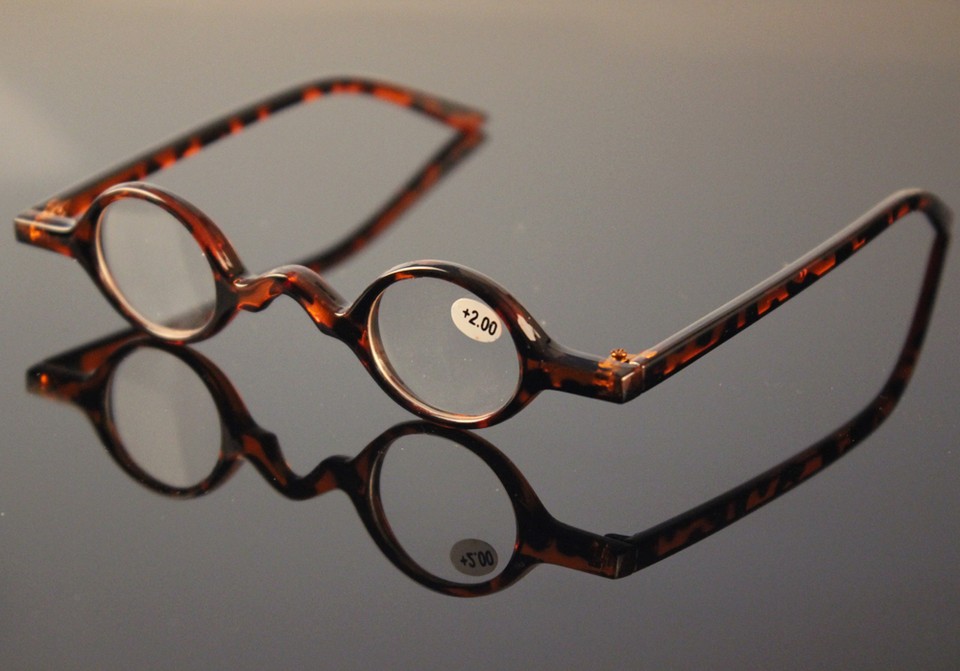 Beison Designer Glasses Small Round Oval Readers Retro Reading Glasses ...