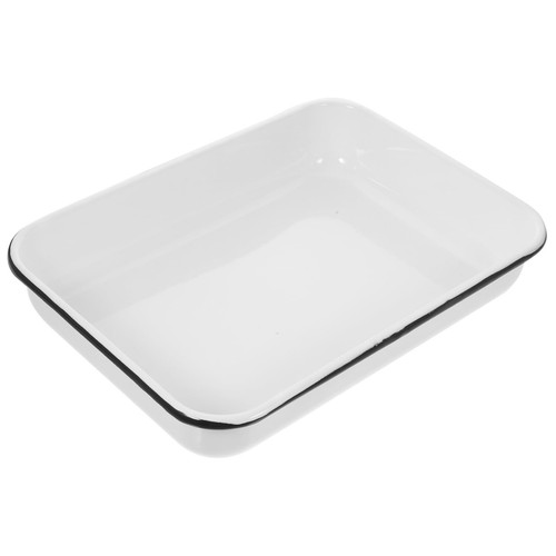 Enamel Baking Pan Bread Baking Pan Enamel Serving Tray Nonstick Baking ...