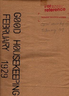 1929 Good Housekeeping February Full issue uncut- Anice Terhune; Mark ...