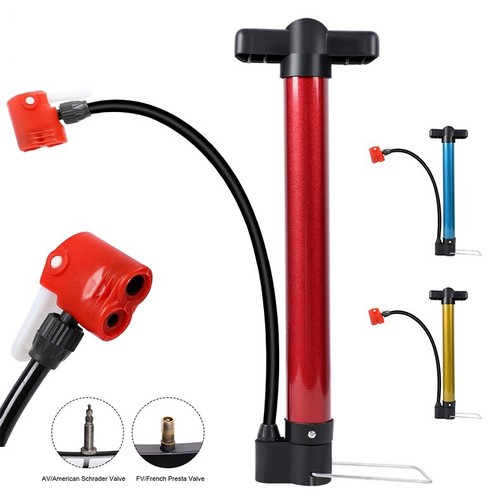 POMPA BICI A MANO PORTATILE DA BICICLETTA GONFIATORE GOMME GONFIAGGIO ...