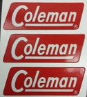 THREE (3) NEW COLEMAN REPLACEMENT STICKER LABEL DECAL LANTERN STOVE ...