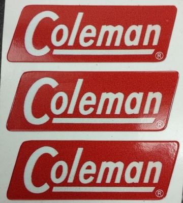 THREE (3) NEW COLEMAN REPLACEMENT STICKER LABEL DECAL LANTERN STOVE ...