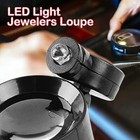 Jewelers Loupe Magnifier 10X Magnifing Glass with Lights Eye Loop ...