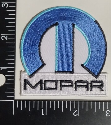 MOPAR BLUE WHITE & BLACK EMBROIDERED IRON ON PATCHES Est. 3 | eBay